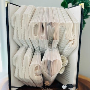 Marry Me Prosposal Folded Book Art - Etsy