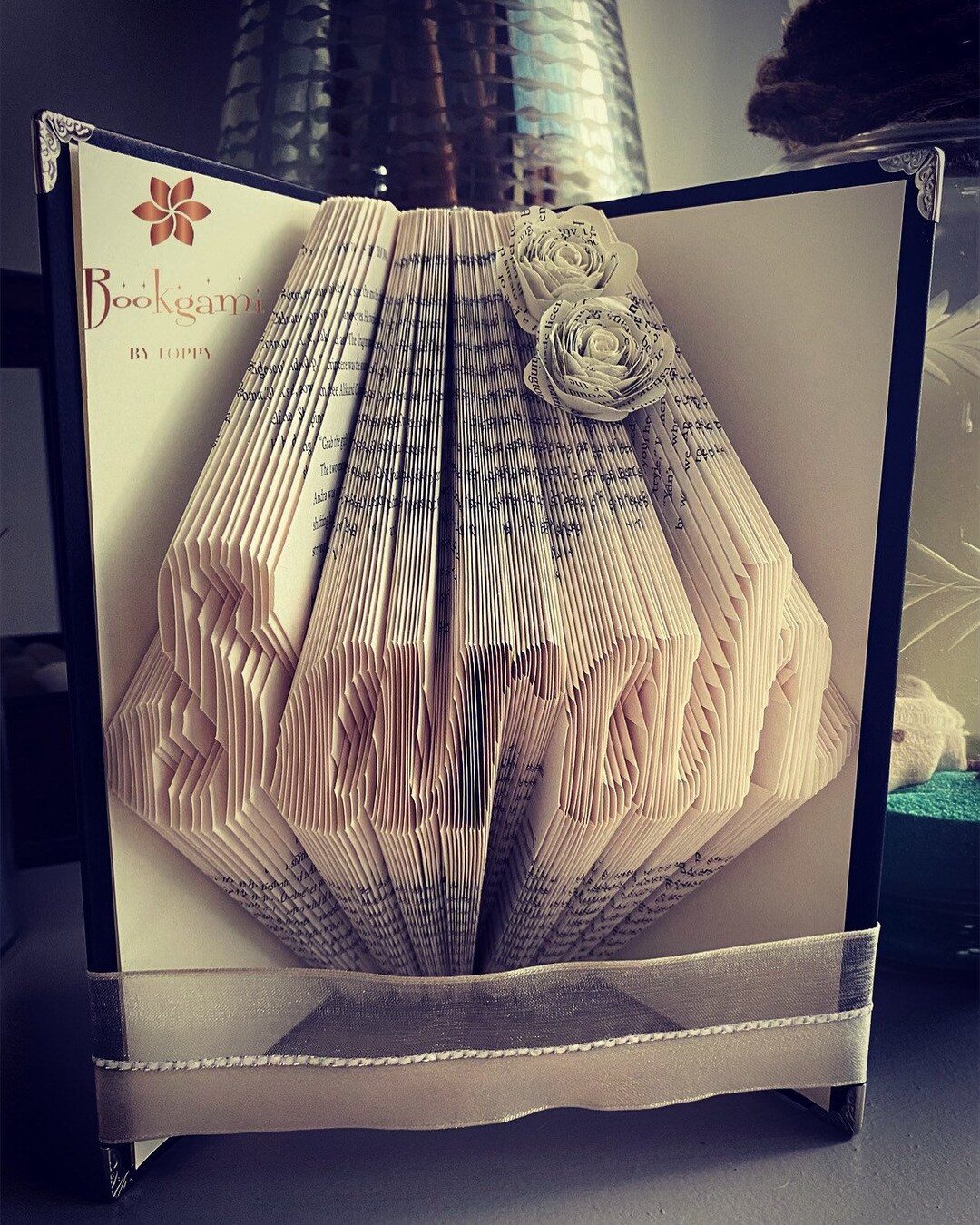 CUSTOM NAME/WORD Folded Book Art Anniversary, Wedding, Birthday ...