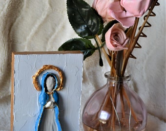 Abstract Virgin Mary | Etsy