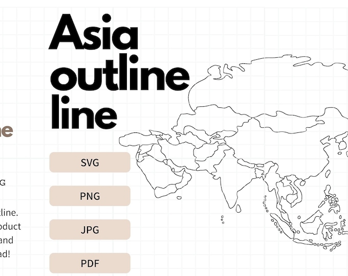 Southeast Asia Country Maps SVG Bundle Set - SEA Countries Nation ...