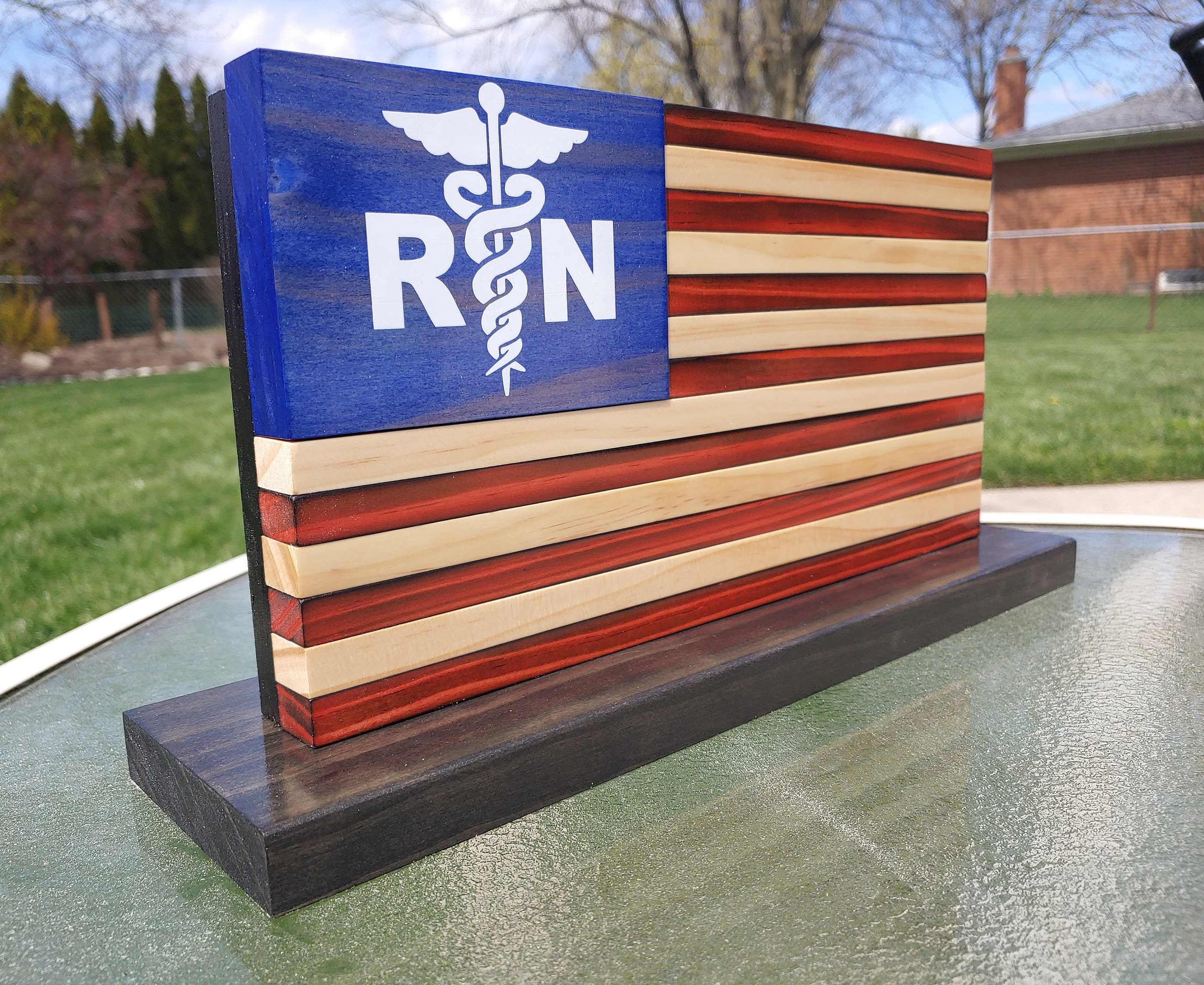 Registered Nurse / RN American Flag Front-Line Heroes | Etsy