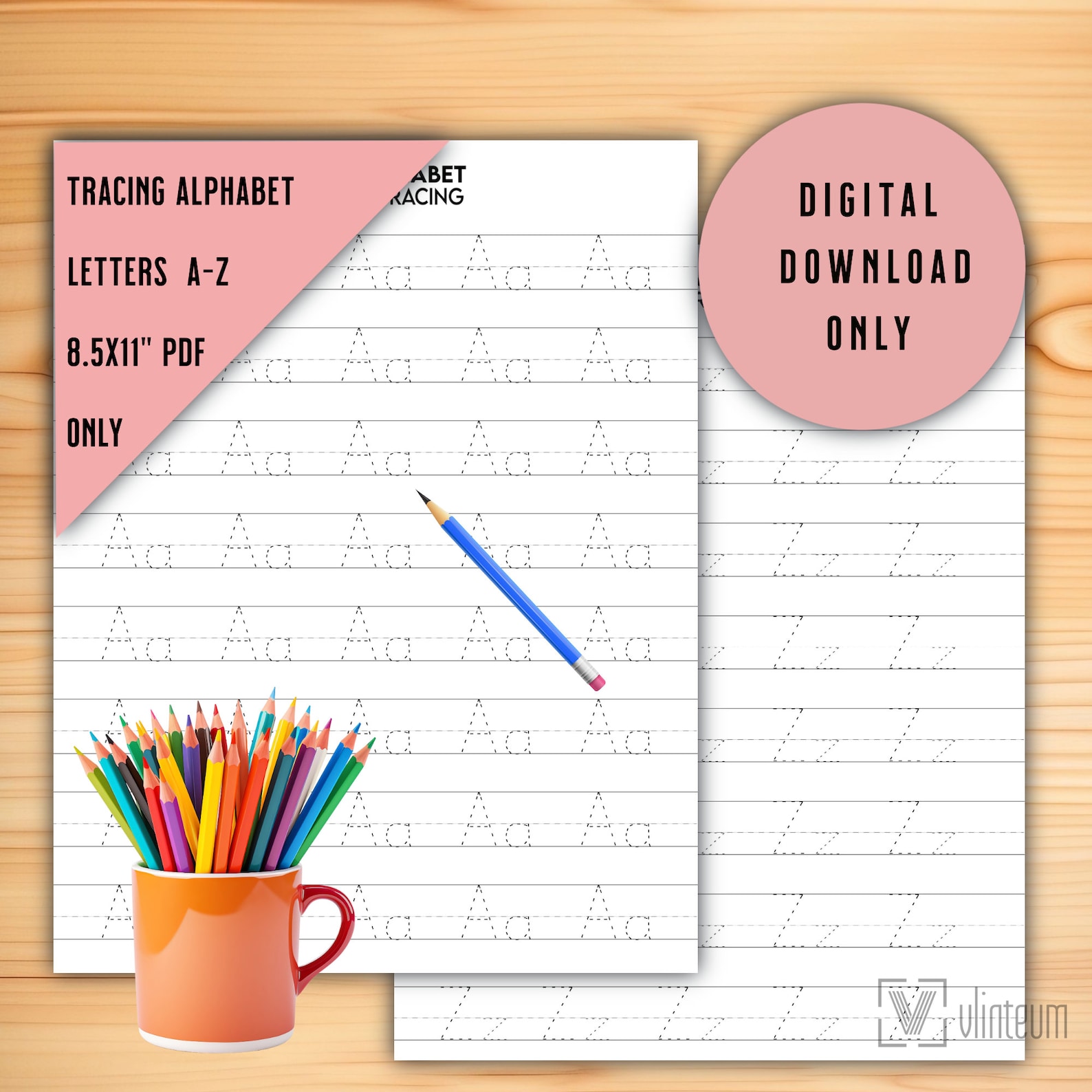 ABC Alphabets Phonics Tracing Sheets for Homeschool, Preschool ...