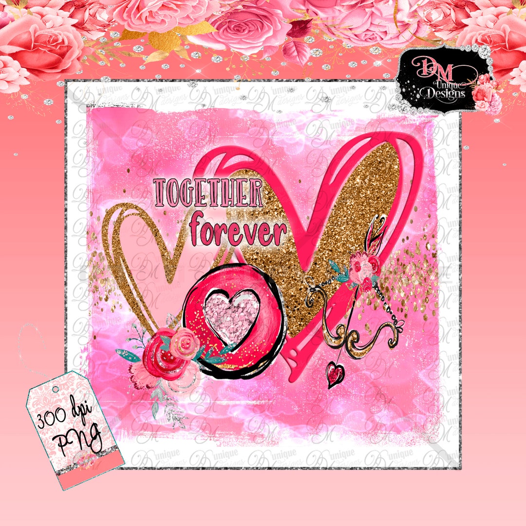 Together Forever Hearts and Candy PNG - Etsy