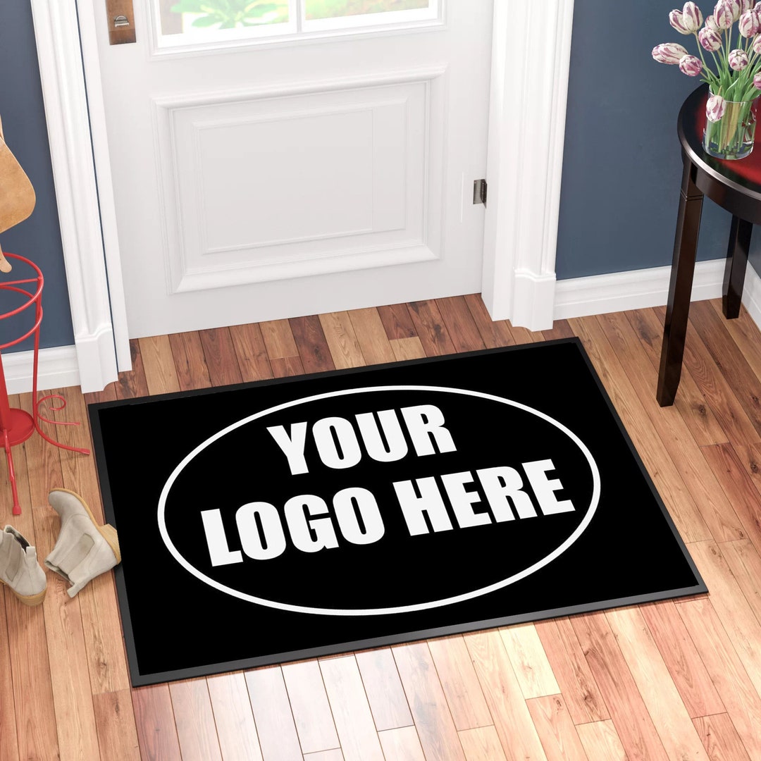 Custom Printed Business/logo Personalised Doormat, Company Logo Doormat ...