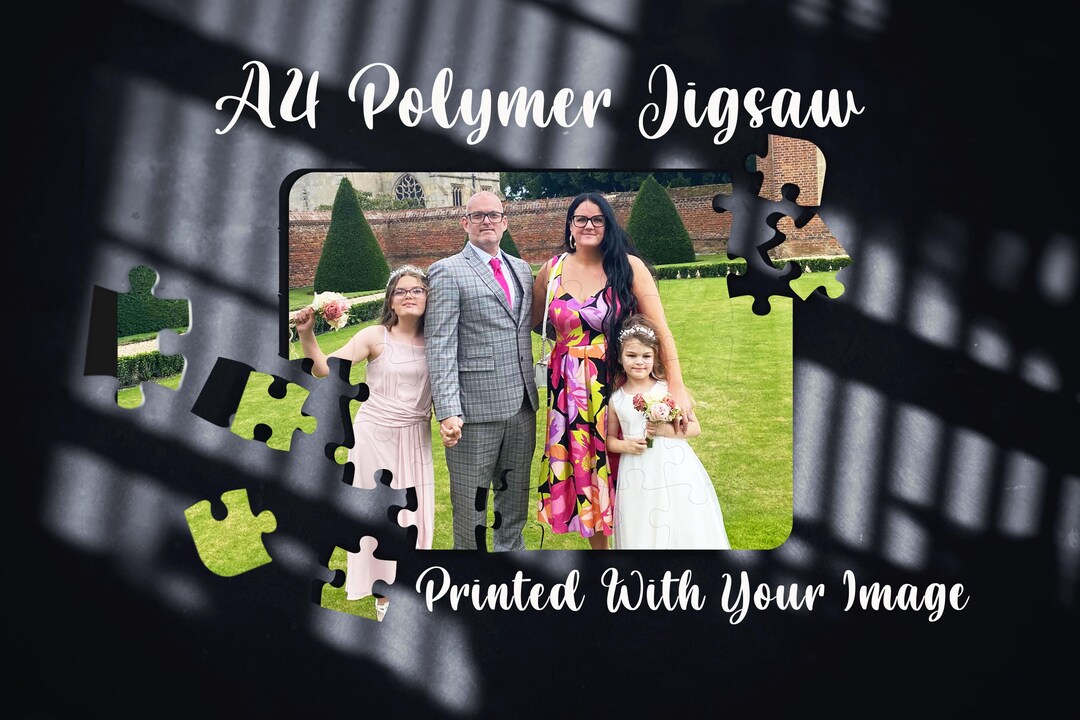 Personalised A4 48 Piece Polymer Jigsaw Puzzle, Custom Printed With ...