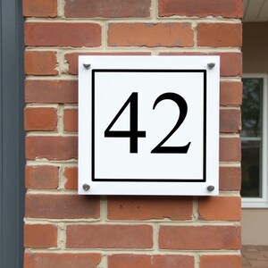 Personalised Chromaluxe Metal House Sign, Address Sign, Wall Mounted ...