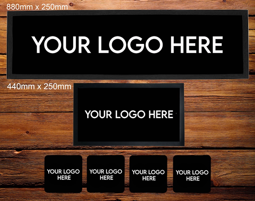 Personalised Bar Runner/bar Mat/beer Mat Barware for Man Cave or Home ...