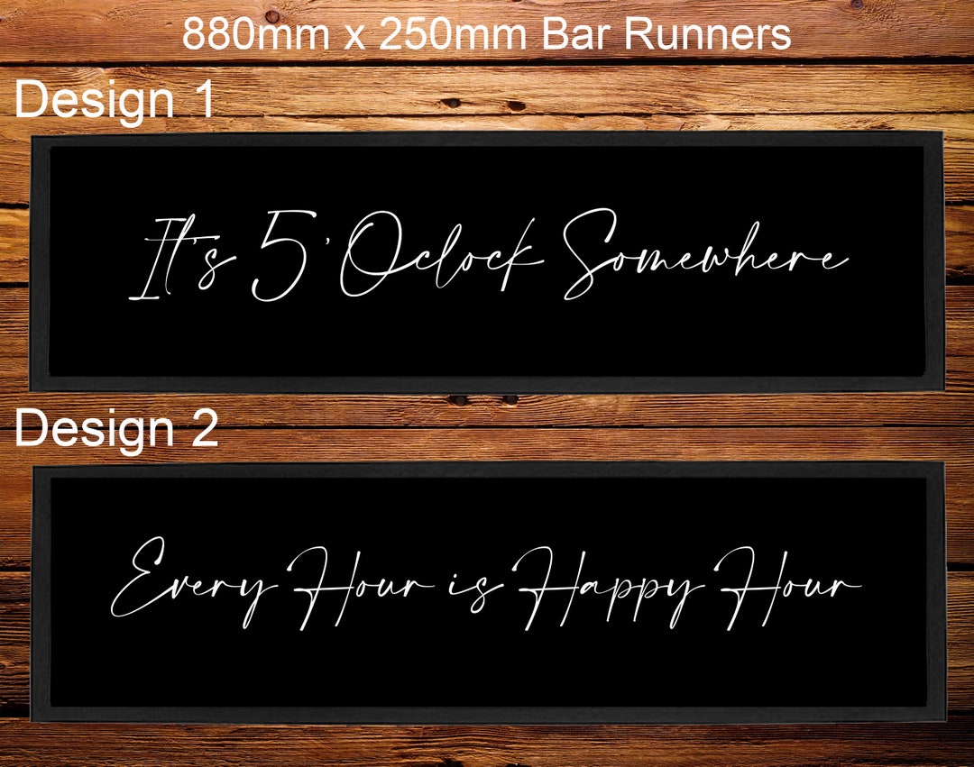 Personalised Bar Quotes Bar Runner/bar Mat/beer Mat Barware for Man ...