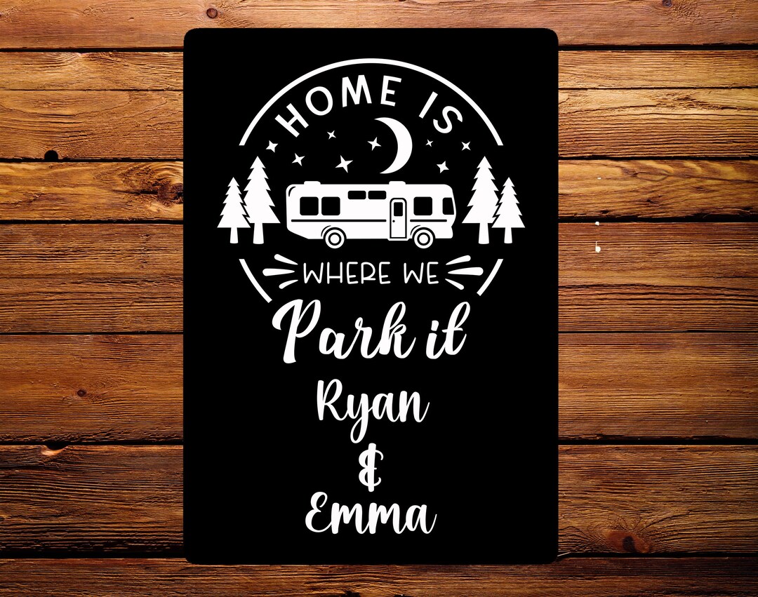 Personalised Camping Sign, Campers, Custom Printed Aluminium Metal ...