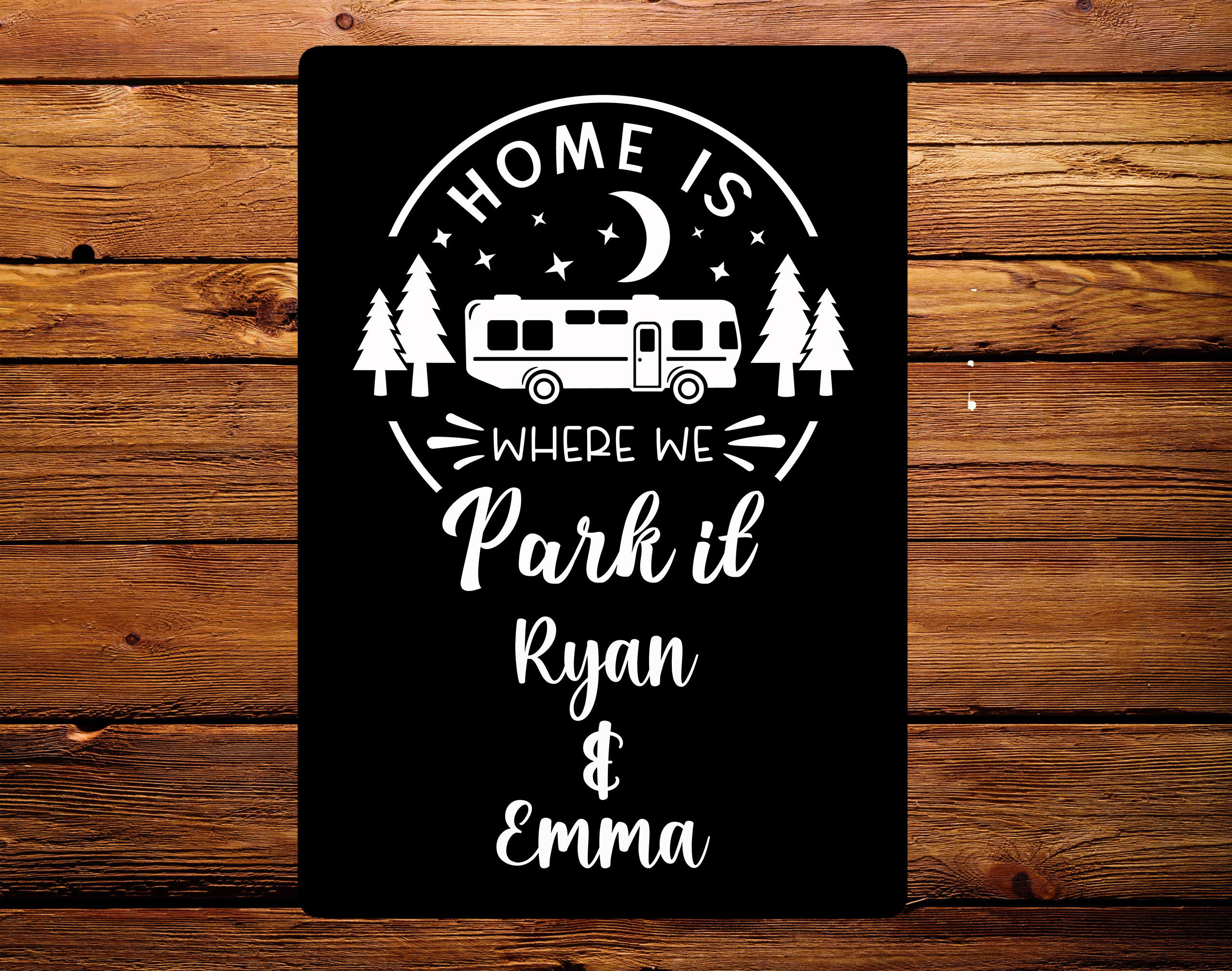Personalised Camping Sign, Campers, Custom Printed Aluminium Metal ...