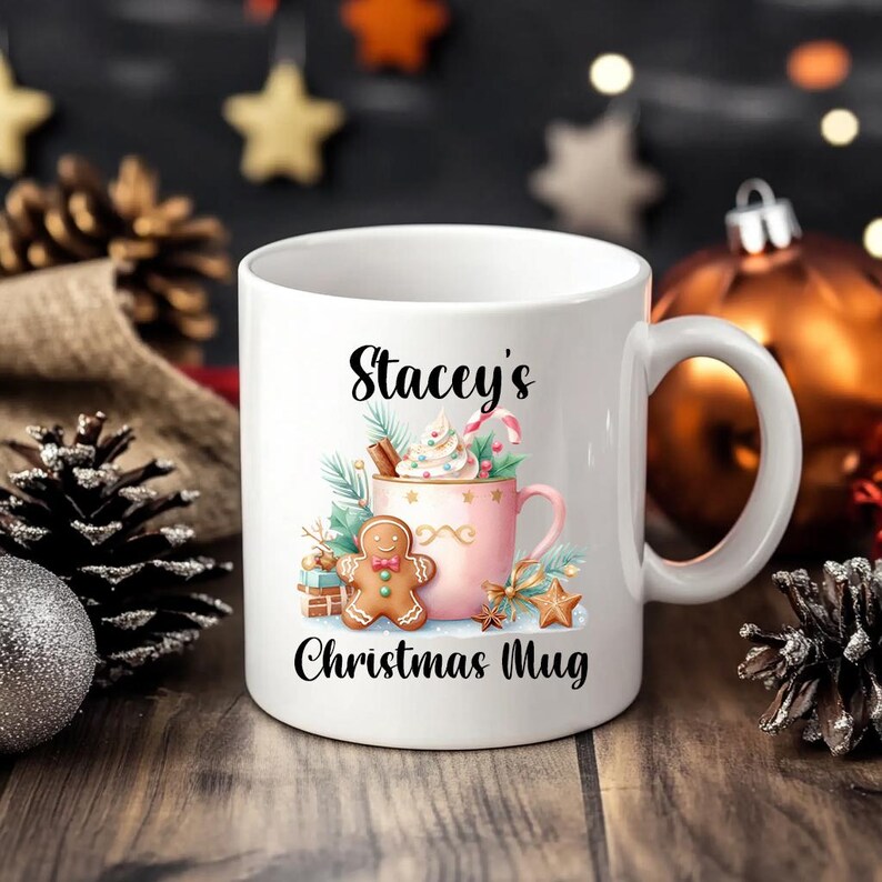 Personalised Christmas Name Mug, Christmas Cup/mug, Coffee Mug, Ideal ...