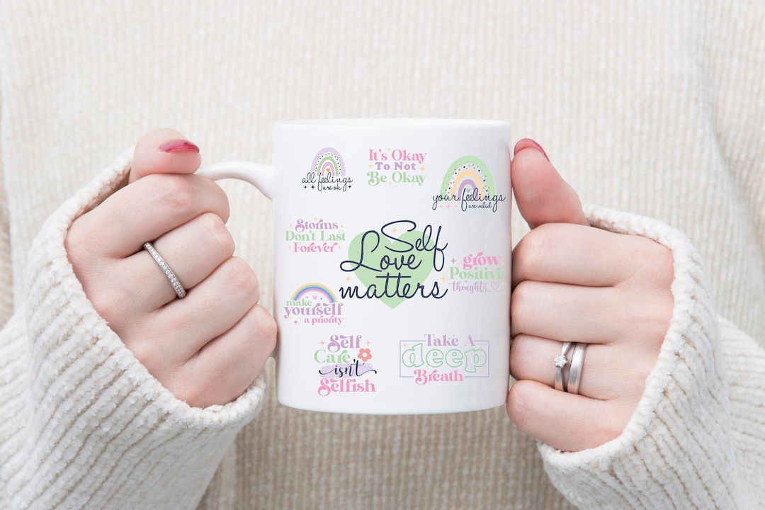 Self Love Matters, It's Okay Not to Be Okay, Mental Health Quote Mug ...