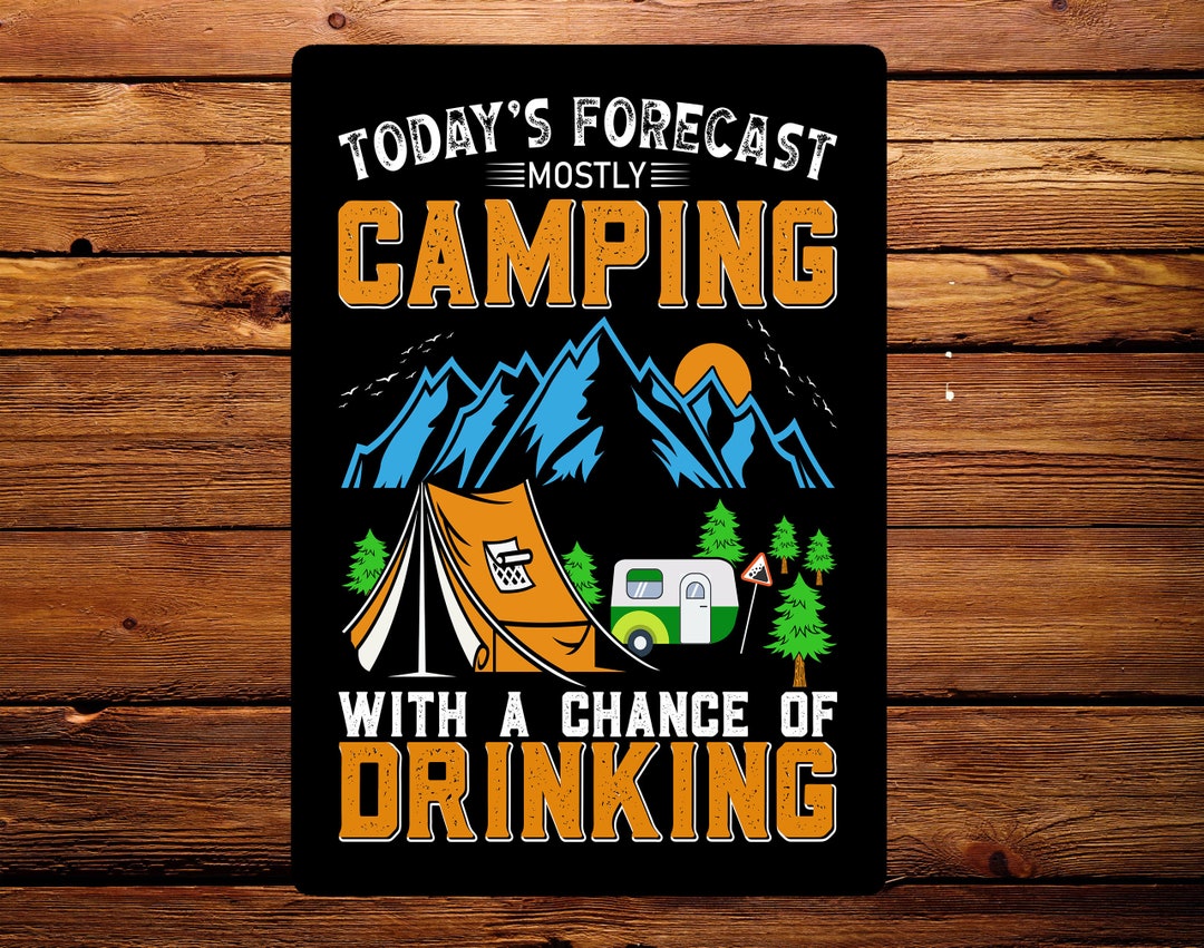 Camping Sign, Campers, Aluminium Metal Campervan Sign, Ideal Gift for ...