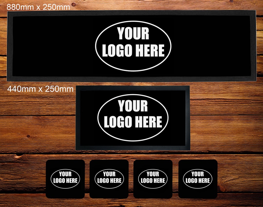 Personalised Bar Runner/bar Mat/beer Mat Barware for Man Cave or Home ...