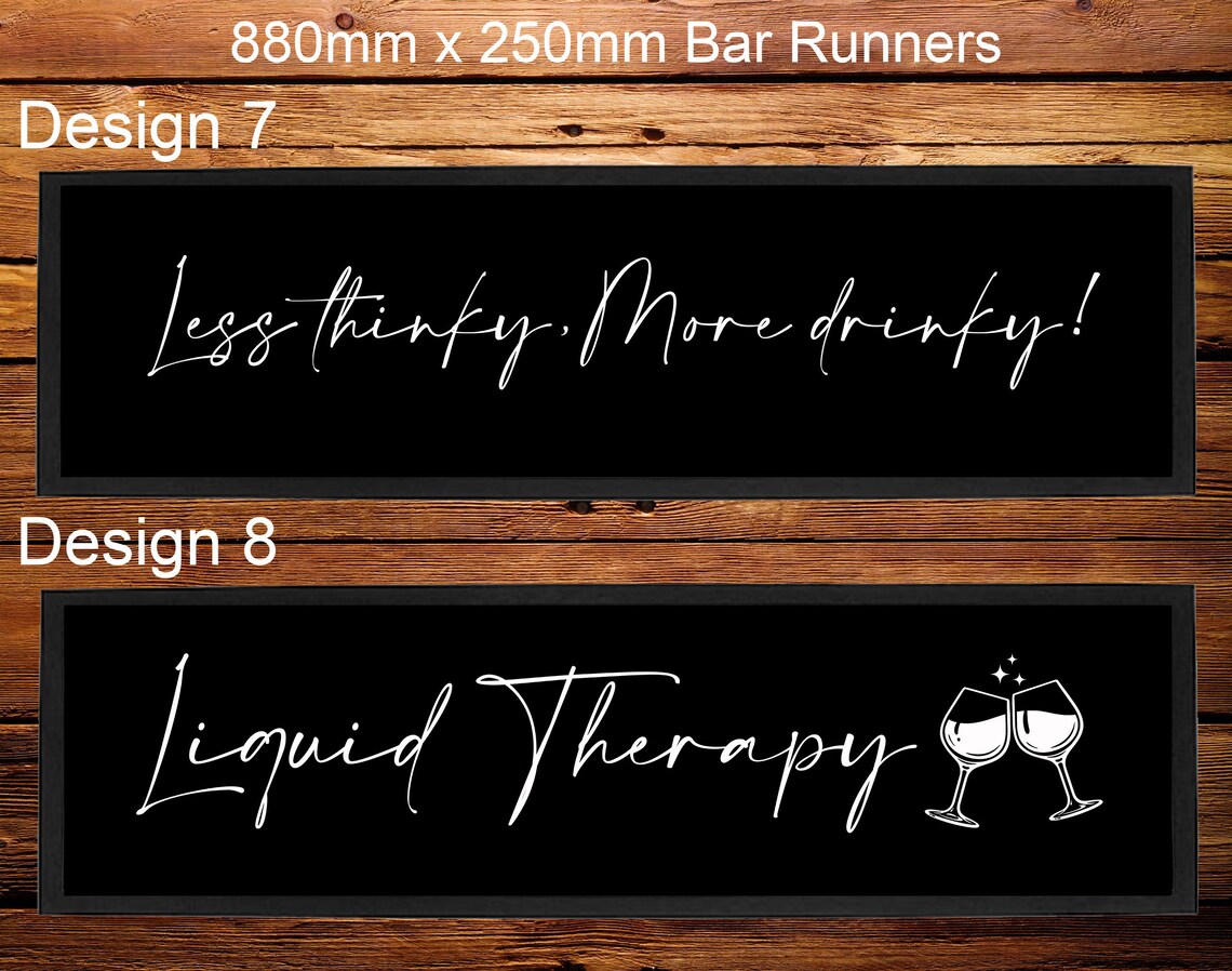 Personalised Bar Quotes Bar Runner/bar Mat/beer Mat Barware for Man ...