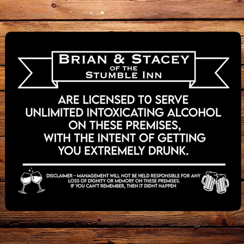 Pub License Plaque - Etsy UK