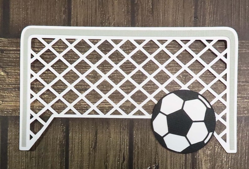 Soccer Scrapbook Title Die Cut Kit Scrapbook Embellishment Cluster ...