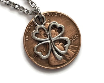 4 Leaf Clover Penny | Etsy