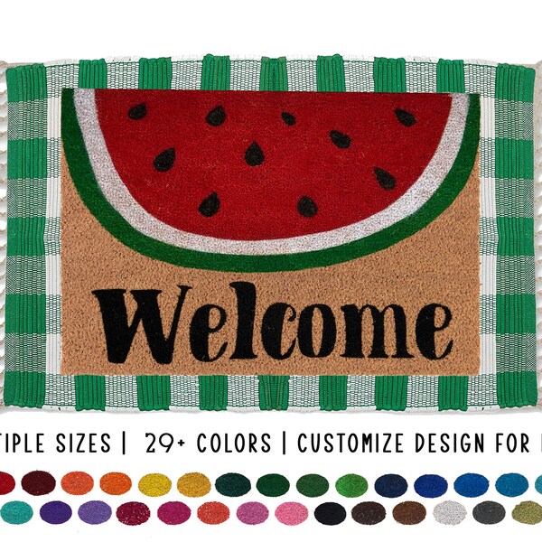 Watermelon Doormat - Etsy