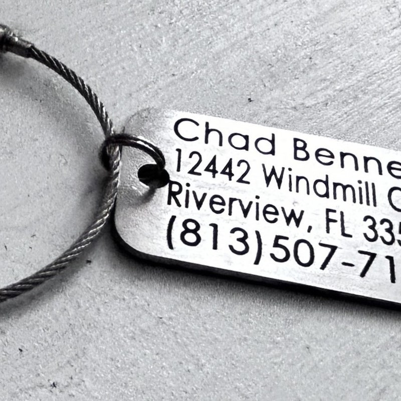 Luggage Tags Personalized Metal - Etsy