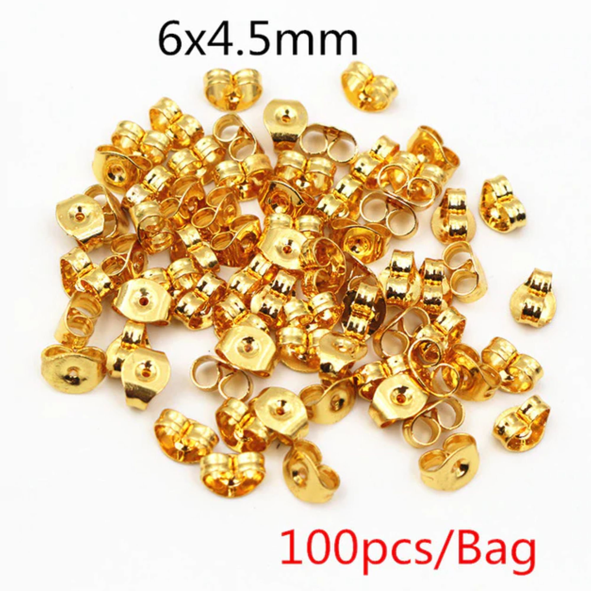 50-100pcs/lot Gold Stainless Steel Earring Studs Blank Post Base Pins ...