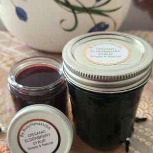 Organic Elderberrie Syrup With Raw Honey From Small Florida Farm!! - Etsy