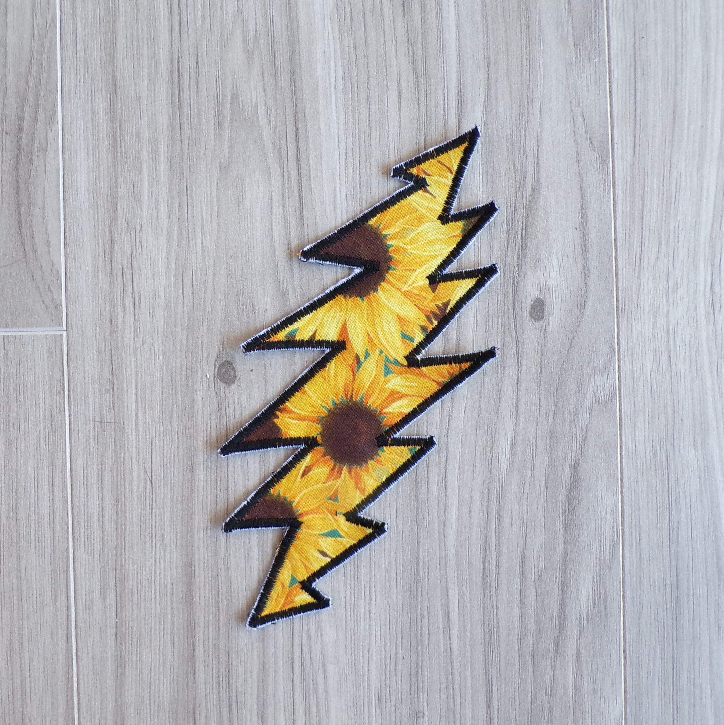 Grateful Dead Bolt Handmade Applique Patch 7.5 X 3 Grateful Dead 13 ...