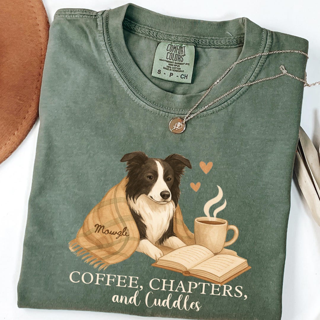 Personalized Border Collie Lover Shirt, Custom Pet Mom Shirt, Dog Name ...
