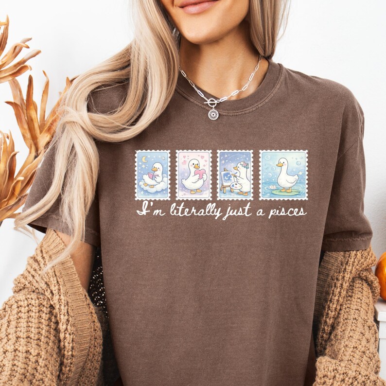 Pisces Shirt, Pisces Gift for Her, Pisces Goose Comfort Colors Shirt ...