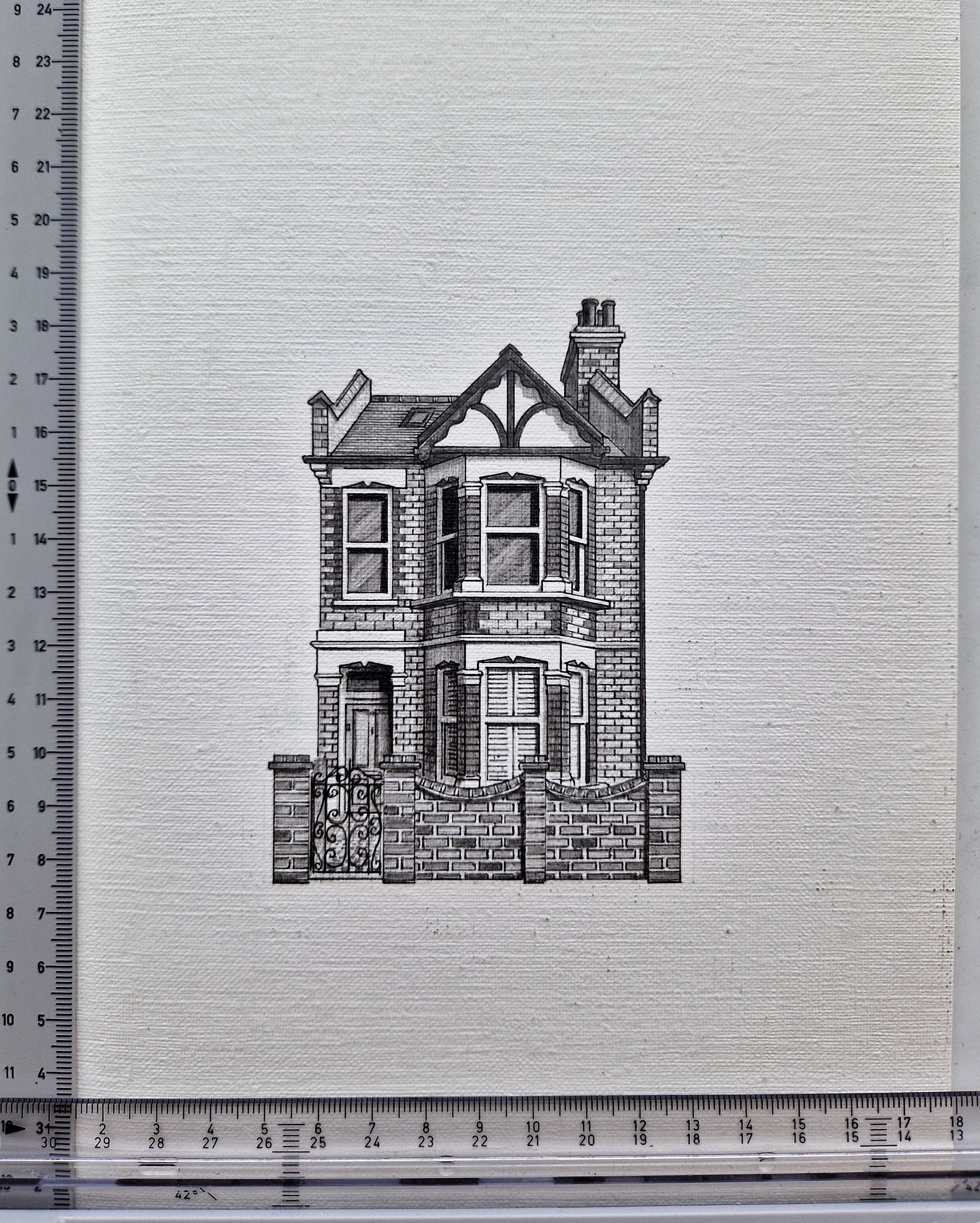 House Drawing | Custom Architectural Drawing | Pencil Illustration - Etsy
