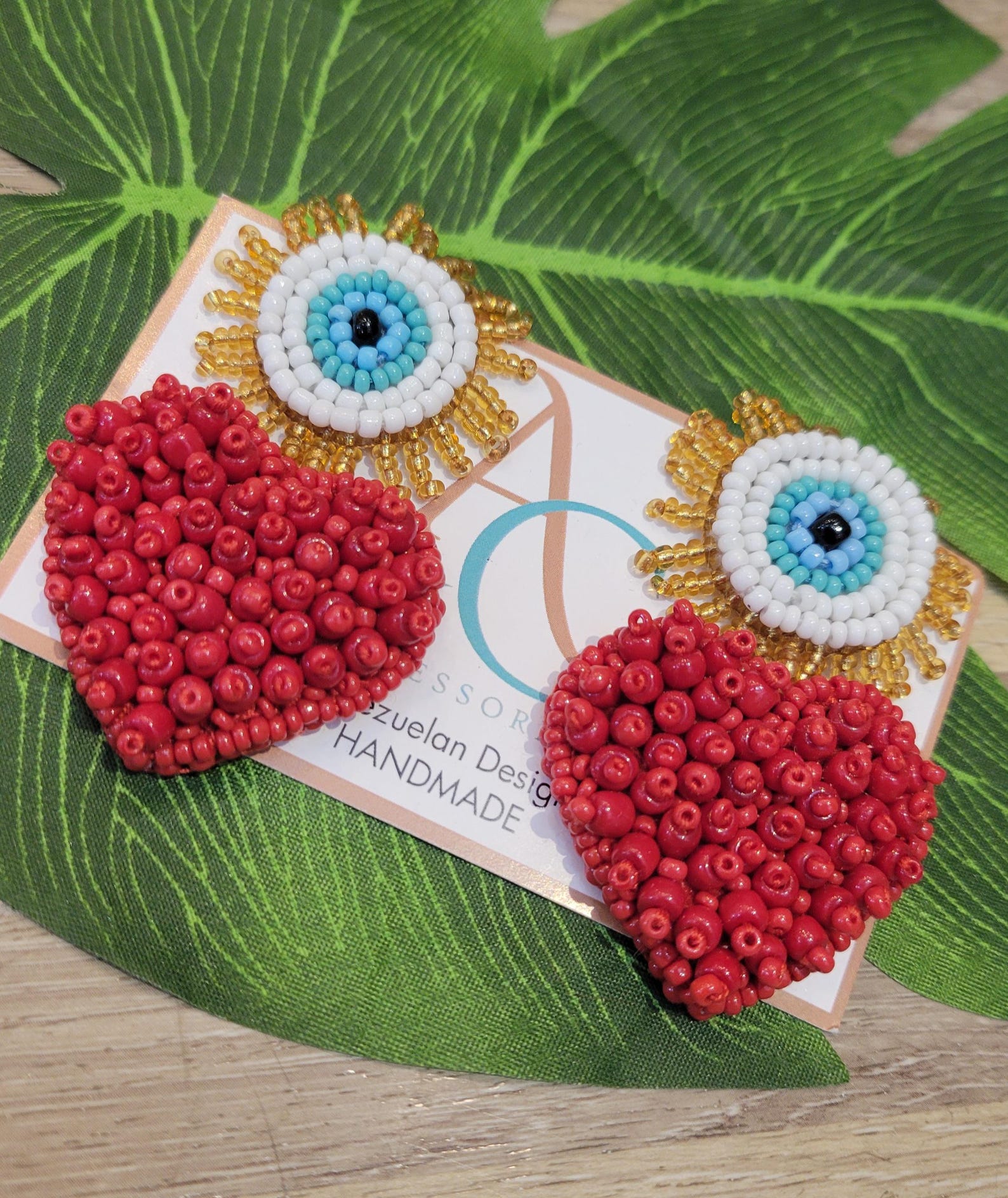 Handmade Evil Eye Earrings • Super Light • Beads - Etsy