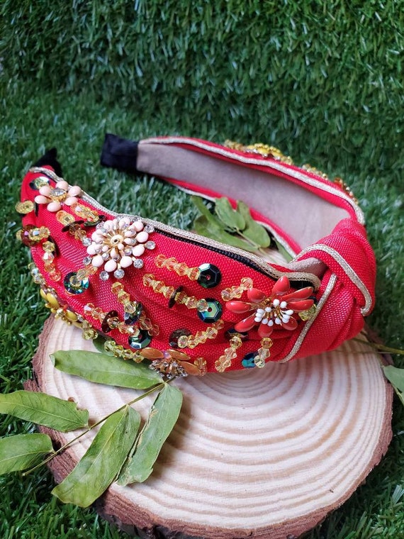 Handmade Headbands Decorated Headbands Stones in a - Etsy