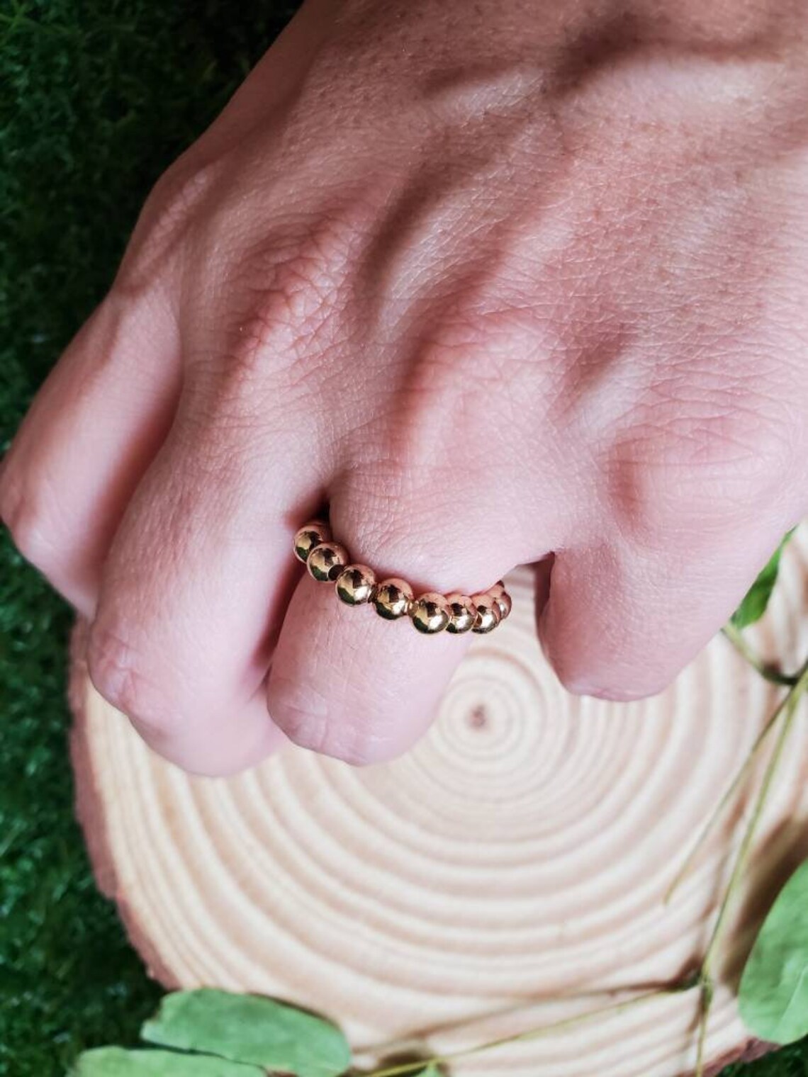 Handmade Ring Elastic Ring Gold Plated Adjustable Ring Gold - Etsy