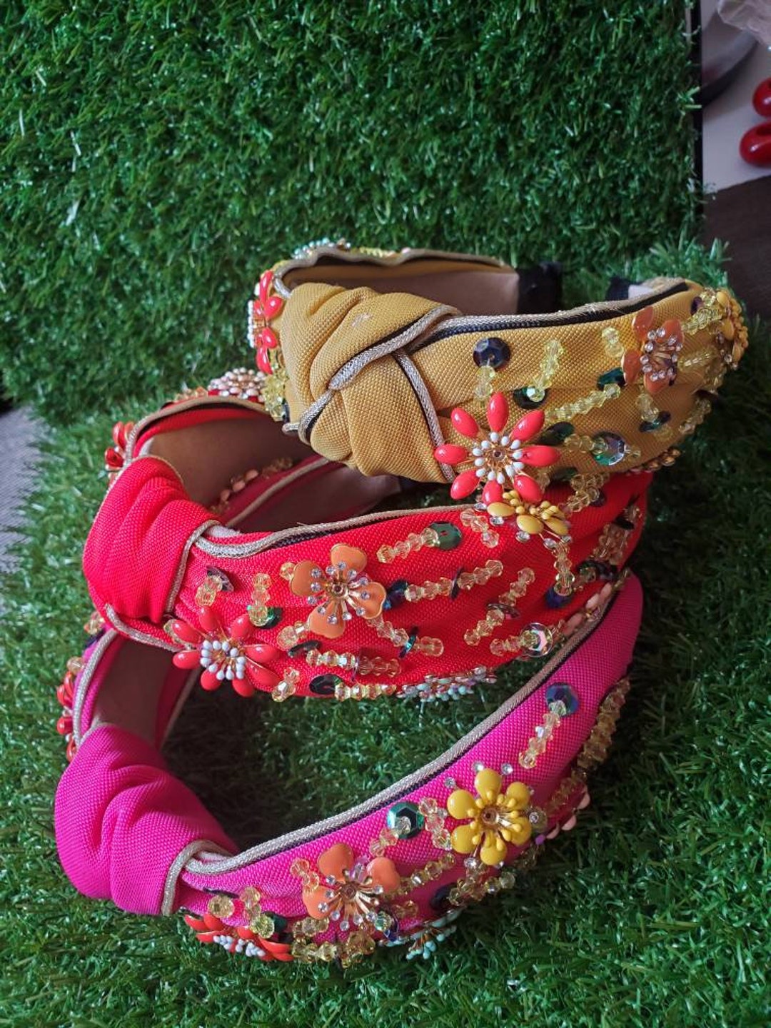 Handmade Headbands • Decorated Headbands • Stones in a Beautiful ...