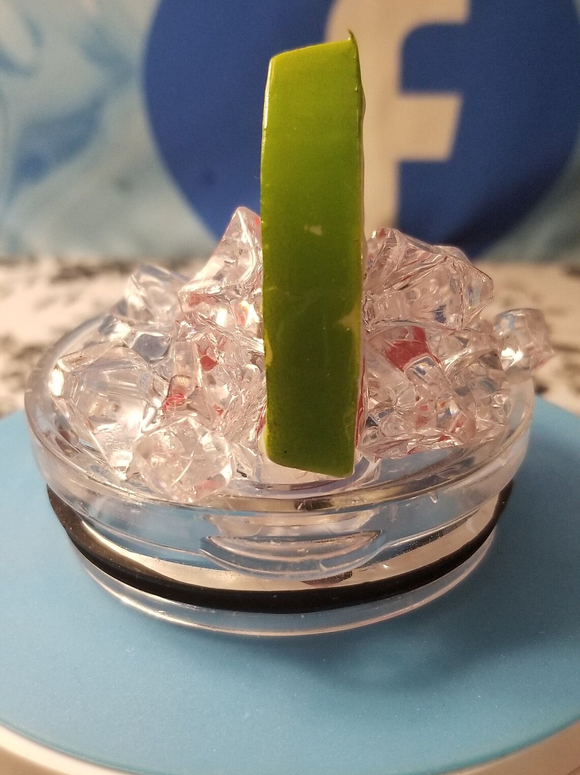 Watermelon Ice Tumbler Topper, 30oz 20oz Skinny Tumbler, Handmade Resin ...