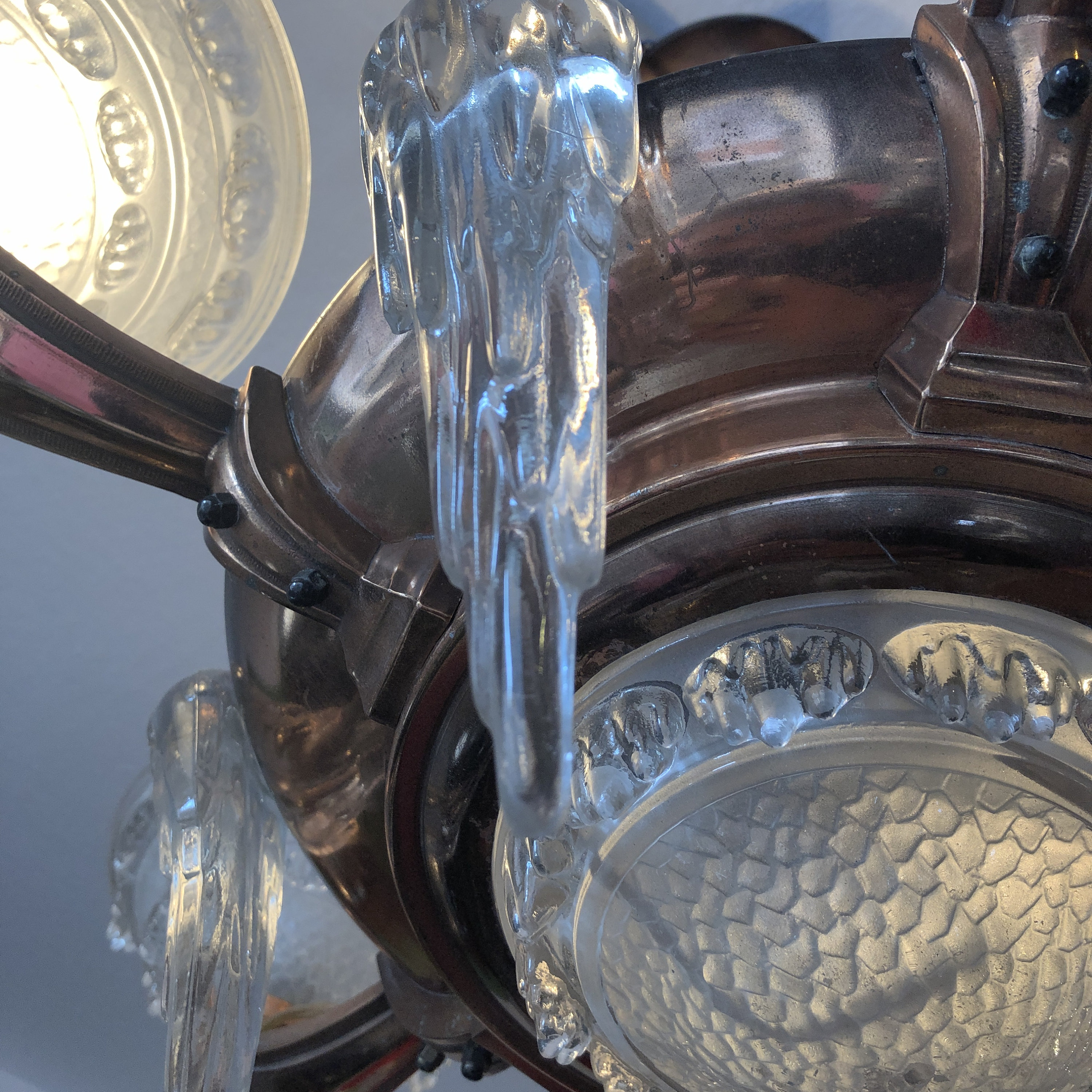 Copper Hanging Lamp Antique Ceiling Lamp Icicles Ceiling Lamp Art ...