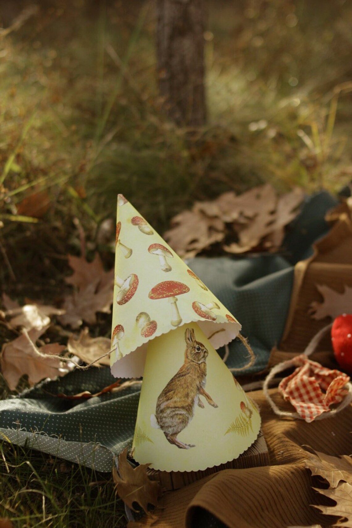 Printable Birthday Party Hats Little Bunny Birds Nest - Etsy