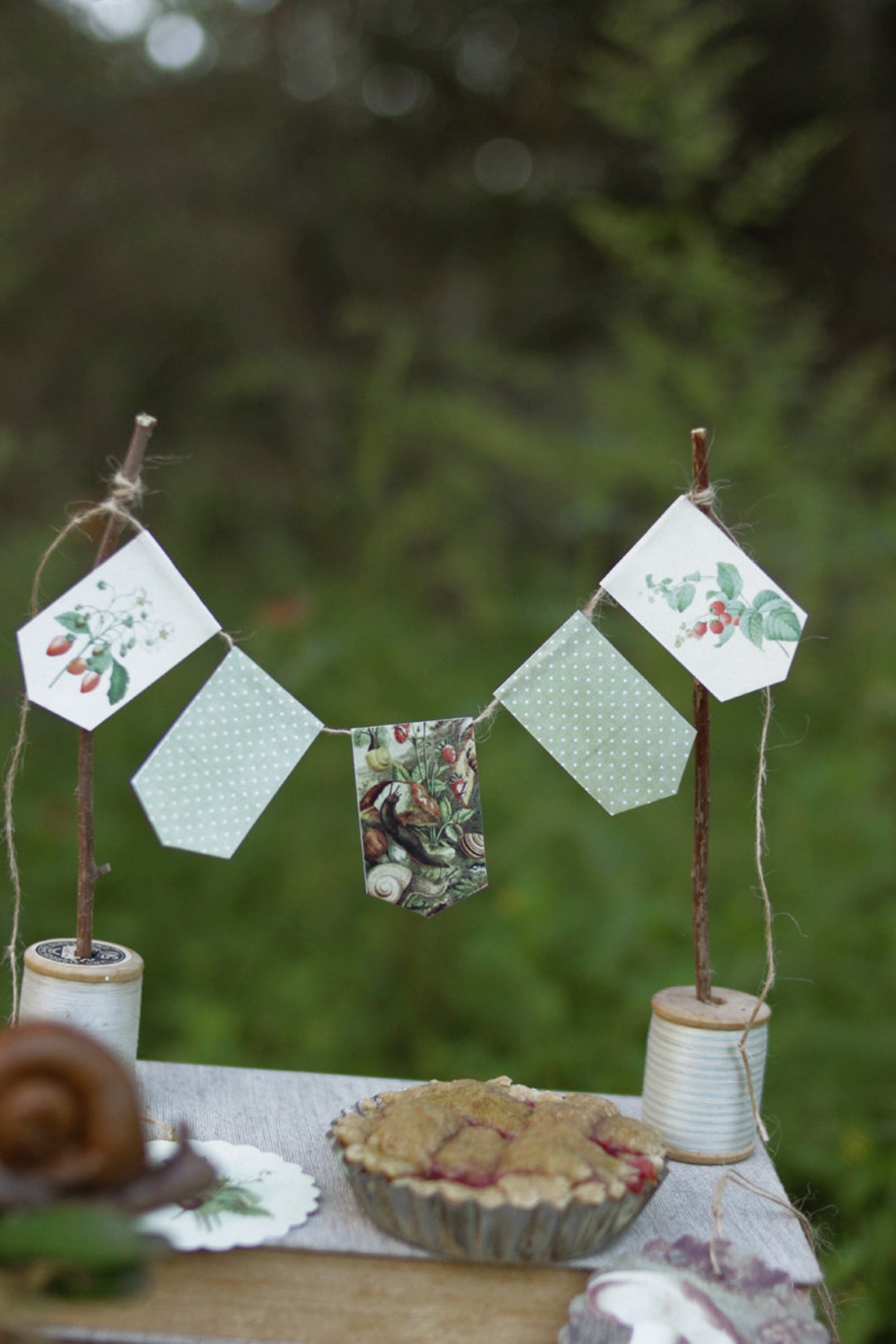 Strawberry Snails Party Printable Kit Birthday Nature Inspired Summer ...