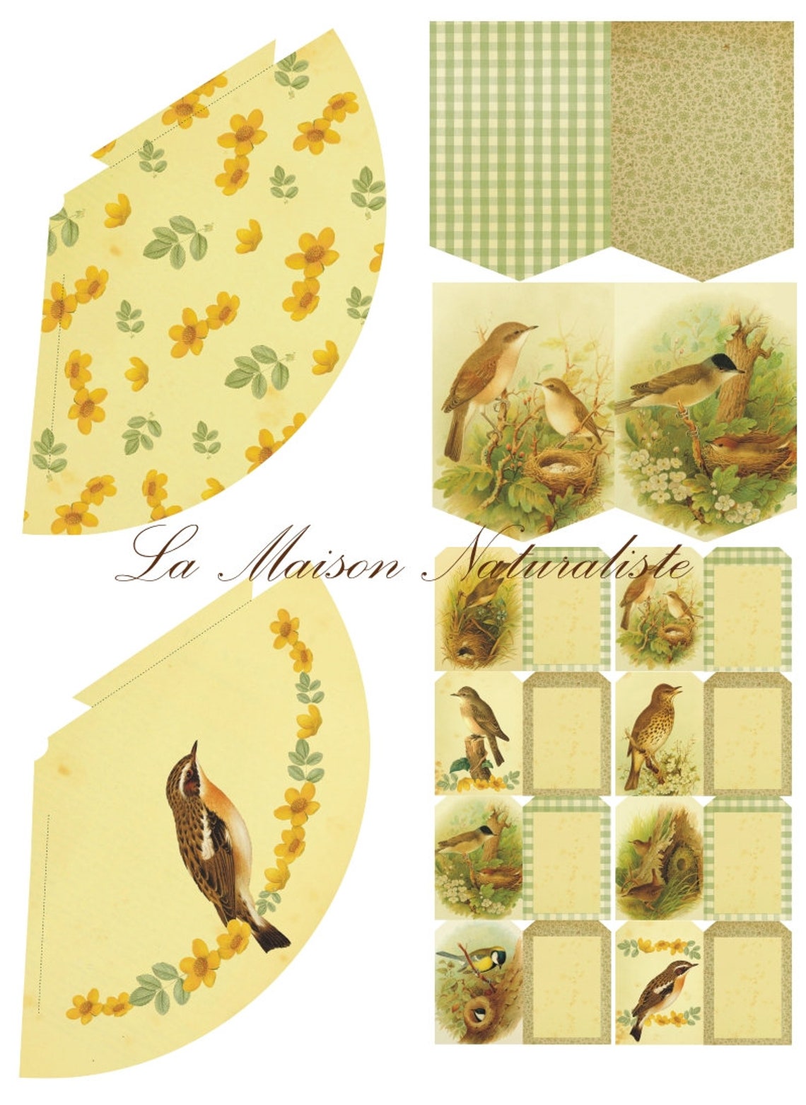 Birds Nest Party Printable Kit Birthday Nature Inspired - Etsy