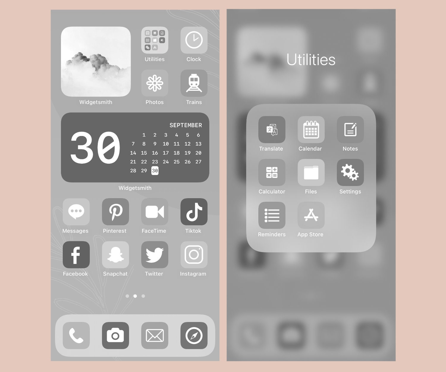 Ios 15 Icons Grey Ios 14 Icons Grey Icons Iphone Grey - Etsy