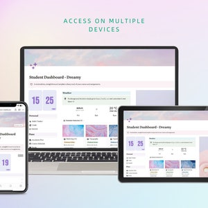 Student Notion Dashboard, Ultimate Notion Pastel Dreamy Dashboard ...
