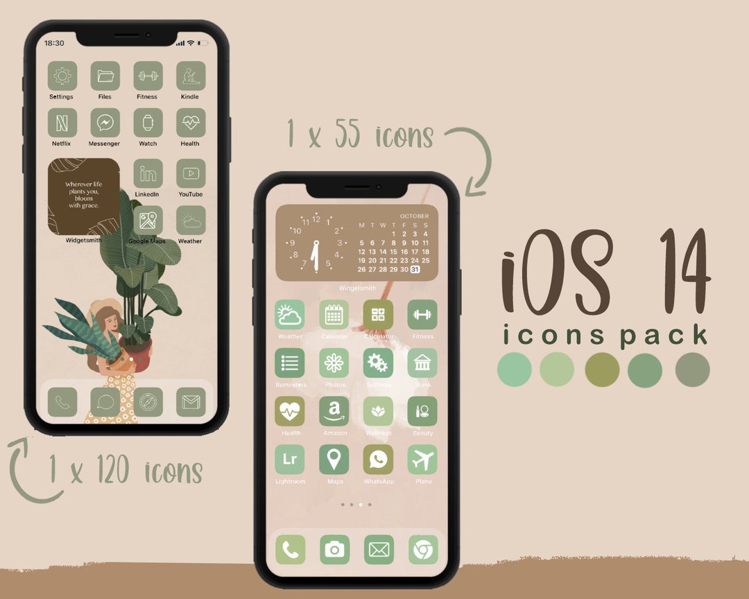 Ios 15 Icons - Green Mint Ios 14 Icons, Soft Tone Pastel Icons, Green ...