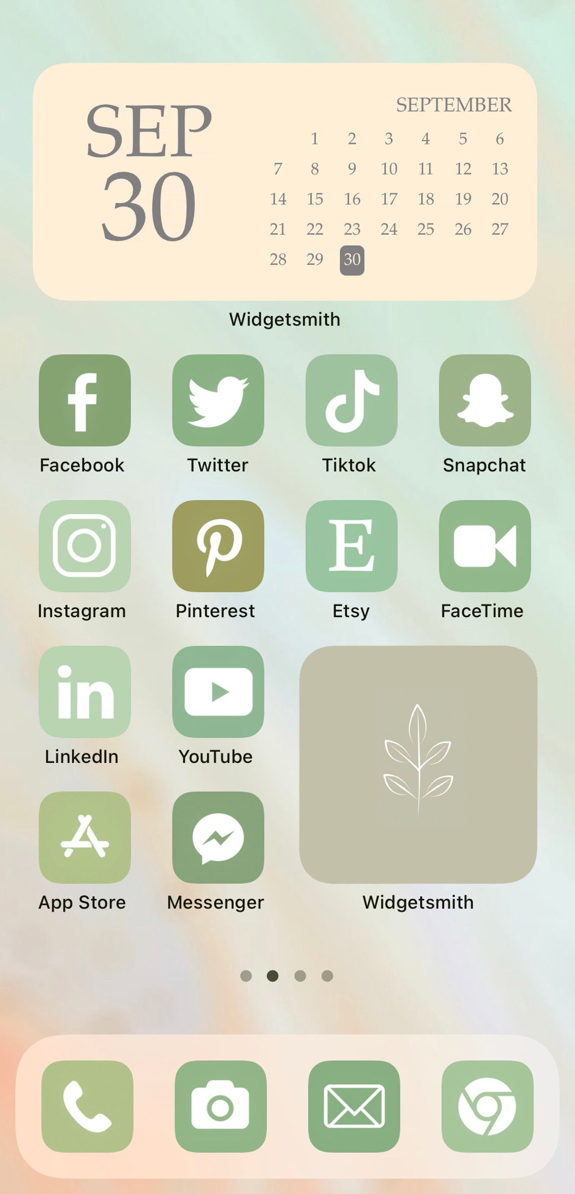 Ios 15 Icons Green Mint Ios 14 Icons Soft Tone Pastel | Etsy