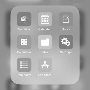 Ios 15 Icons, Grey Ios 14 Icons, Grey Icons, iPhone Grey Icons, iPhone ...
