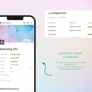 Student Notion Dashboard, Ultimate Notion Pastel Dreamy Dashboard ...