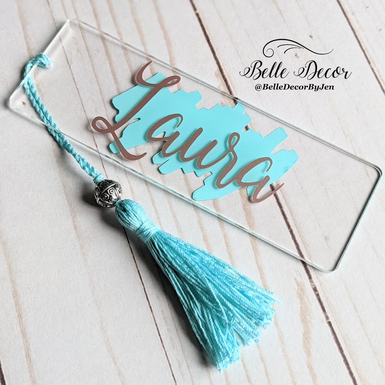 Personalized Acrylic Bookmark 2x6 Custom Bookmark - Etsy