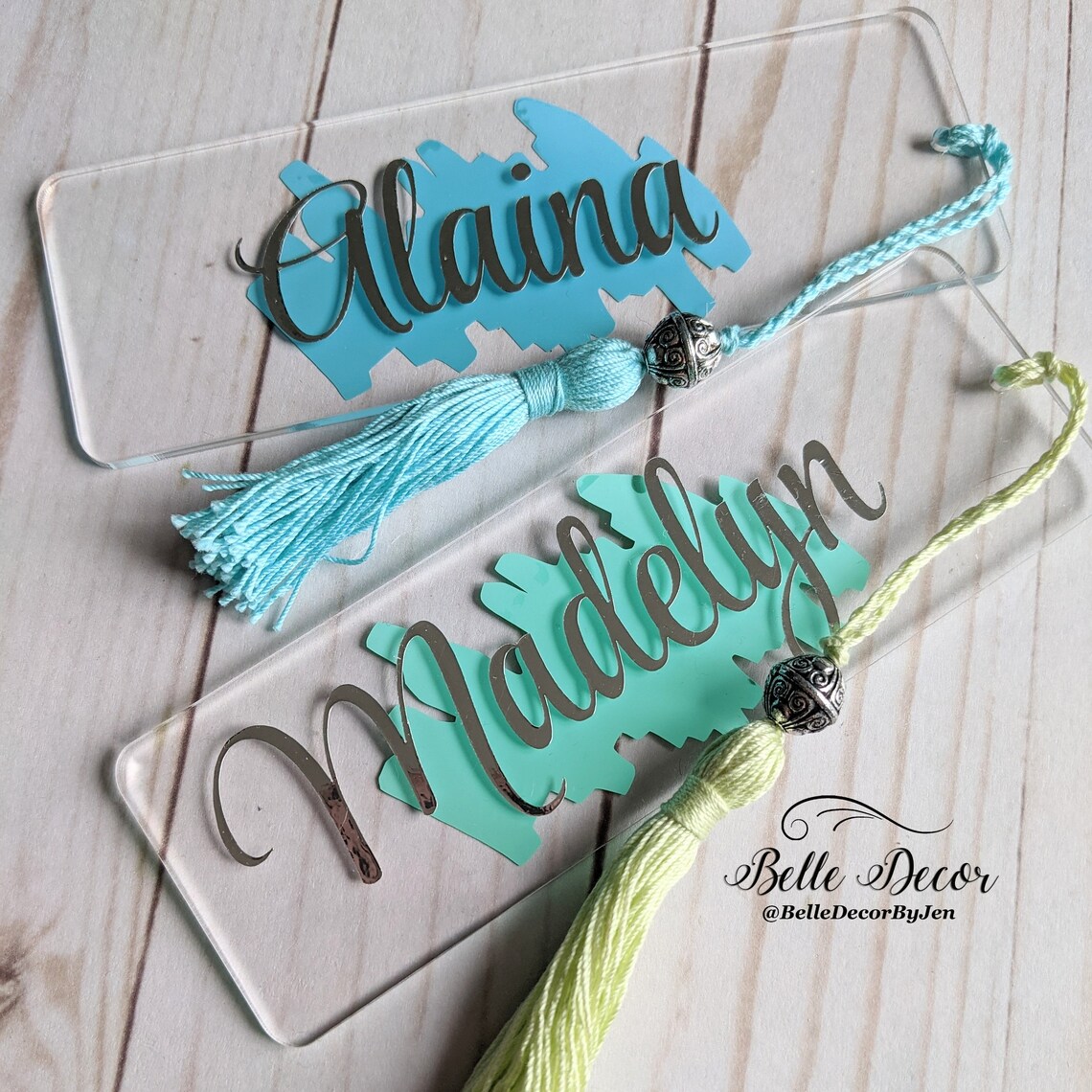 Personalized Acrylic Bookmark 2x6 Custom Bookmark - Etsy