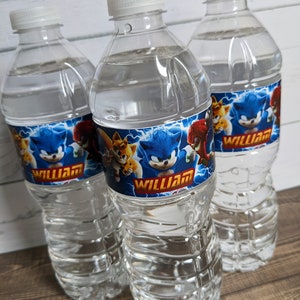 DIGITAL Printable File Sonic Water Bottle Labels for 500ml Bottles ...