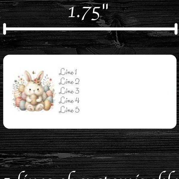 5 Line Address Labels - Etsy