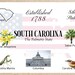 South Carolina Themes and Landmarks Postcard | 1 Postcard or Notecard ...